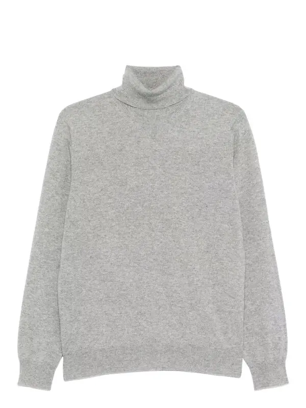 Brunello Cucinelli Cashmere High Neck Sweater - Grey