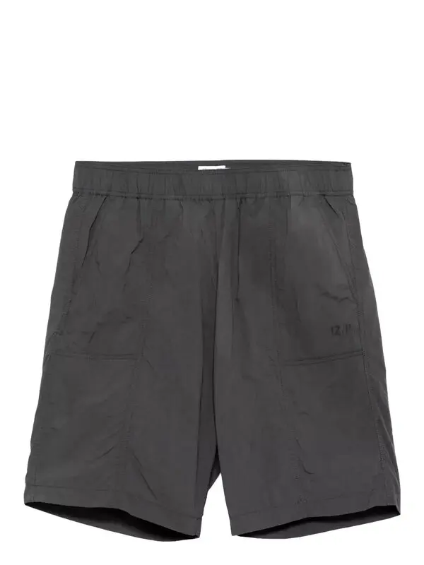 Izzue Logo-patch Shorts - Grey