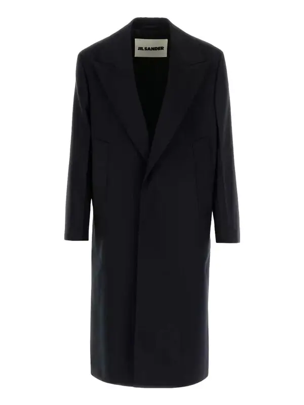 JIL SANDER Tailored Single-breasted Coat - Blue