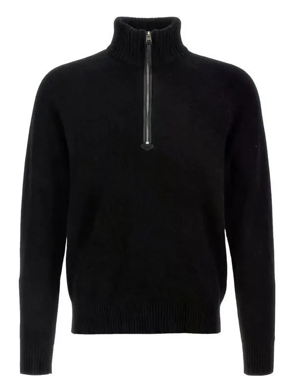 TOM FORD Half-zip Sweater - Black