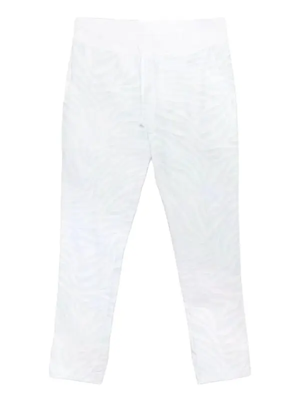JUVIA Cotton-blend Straight Leg Pants - White