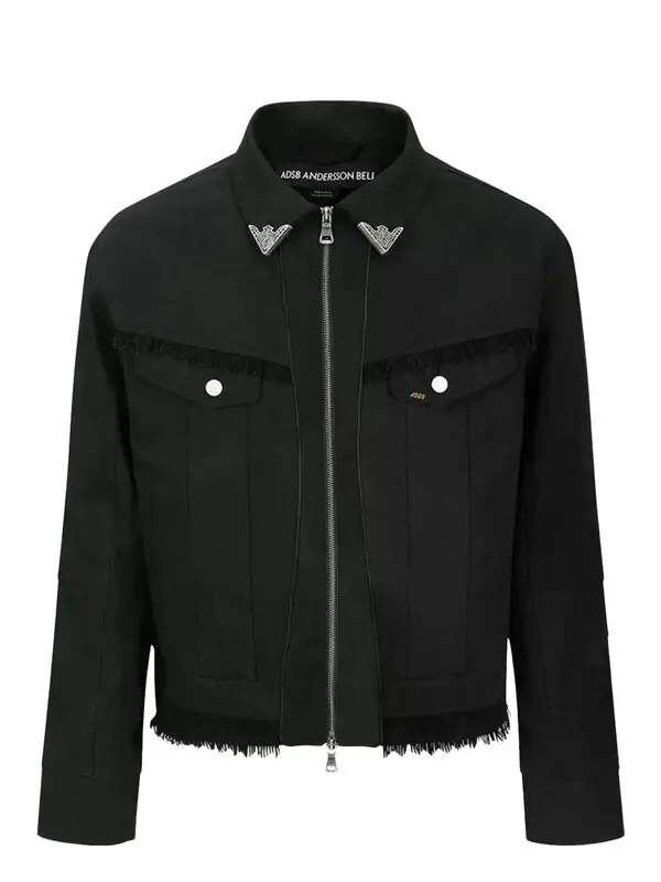 Andersson Bell Fringed Jacket - Black