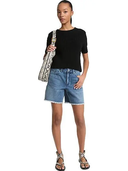 Michael Kors Denim Bermuda Shorts - Blue
