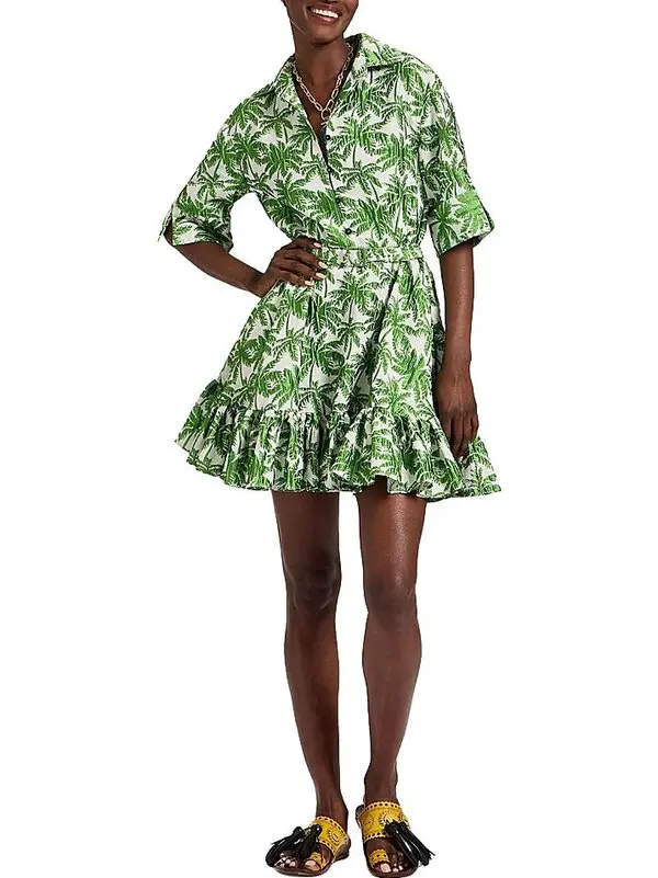 La DoubleJ San Pietro Mini Shirtdress - Tropicana White