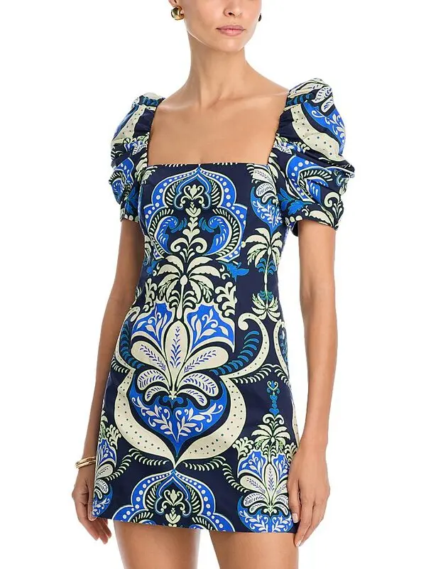 Cara Cara Kelly Dress - Palm Pavillion Cobalt