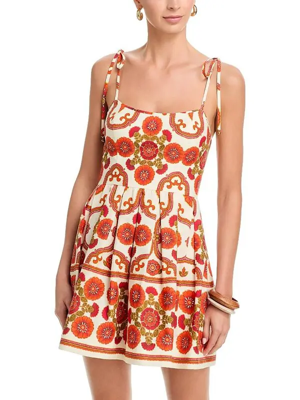 Cara Cara Laia Mini Dress - Mod Floral Ivory