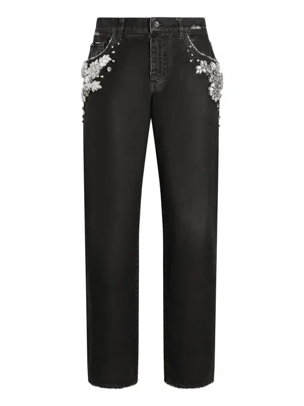 Dolce & Gabbana Denim Trousers - Multicolor