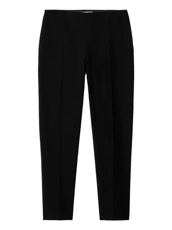 Cos Slim-leg Cropped Trousers - Black