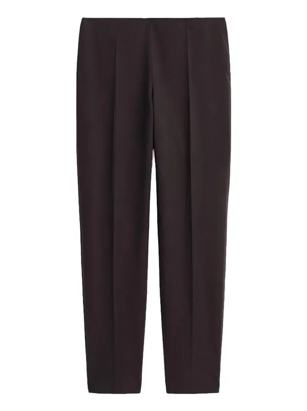 Cos Slim-leg Cropped Trousers - Brown
