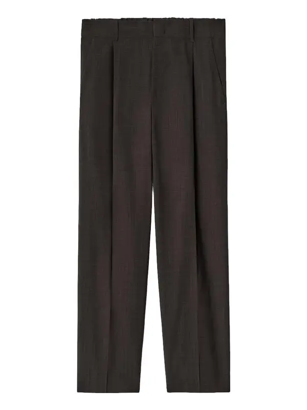 Cos Fluid Lightweight Wool Pants - Brown