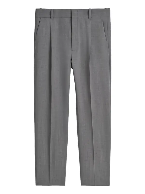 Cos Fluid Lightweight Wool Pants - Gray