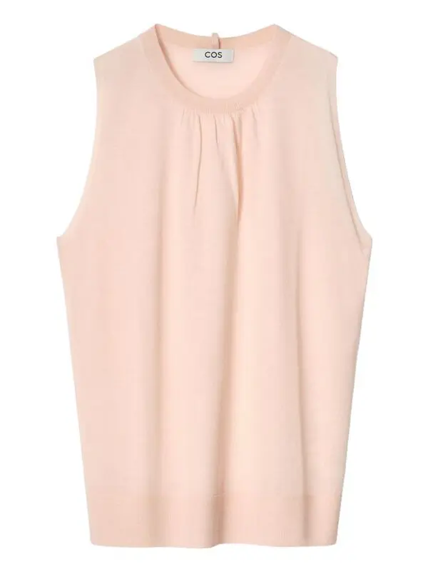 Cos Fine Cashmere Tank - Beige