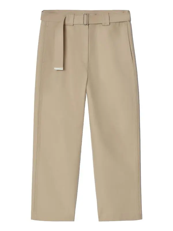 Cos Belted Slim-leg Pants - Light Beige