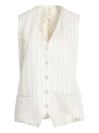 CIRCOLO 1901 Tailored Herringbone Vest - Beige