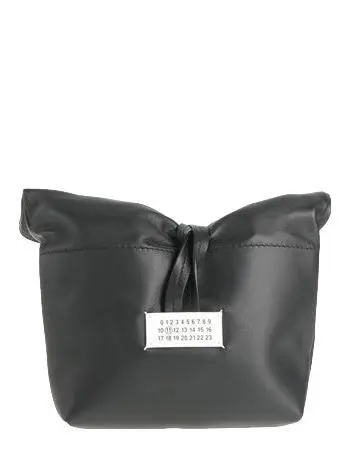 MAISON MARGIELA Leather Flap Bag - Black