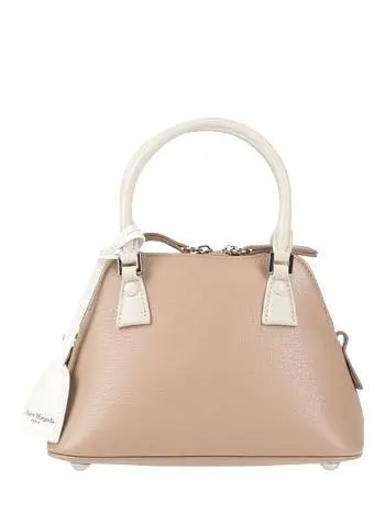 MAISON MARGIELA Pebbled-leather Bowler Bag - Beige