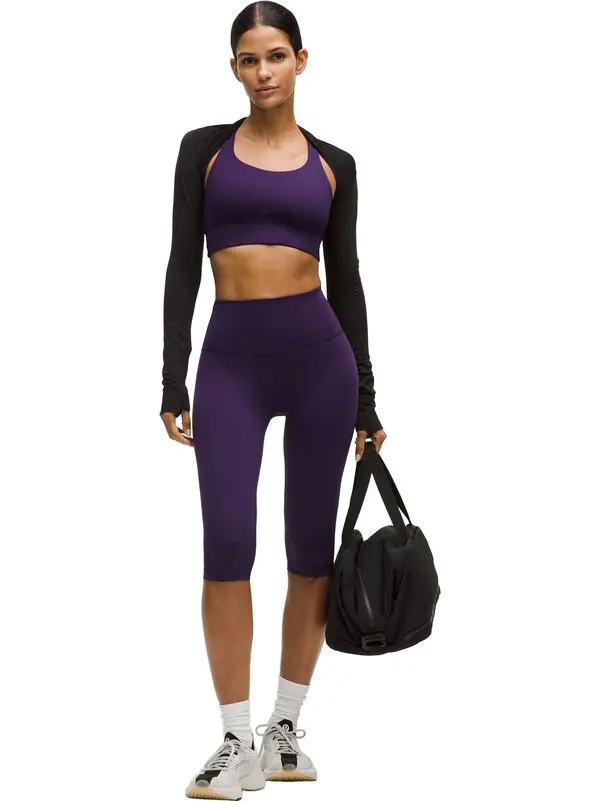 Lululemon Wunder Train High-rise Crop 15 - Dark Court Purple
