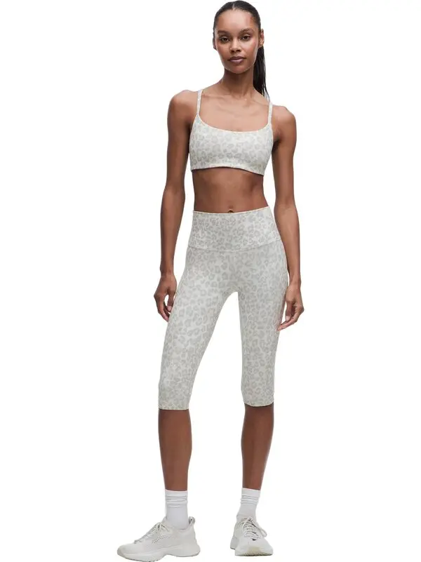 Lululemon Wunder Train High-rise Crop 15 - True Leopard White Multi