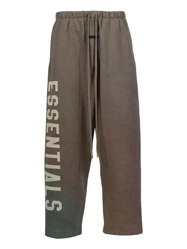 Fear Of God Logo-print Drawstring Track Pants - Brown