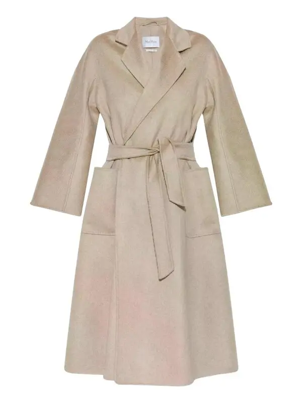 Max Mara Ludmilla Belted Wrap Coat - Neutrals