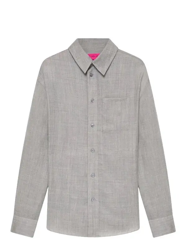 THE ELDER STATESMAN Pashimina Big Shirt - Silver