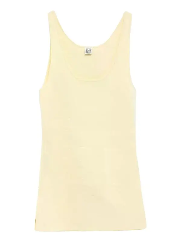 TOTEME Ribbed Sleeveless Top - Neutrals
