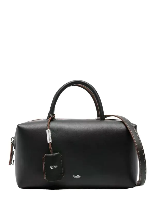 Max Mara Leather Tote Bag - Black