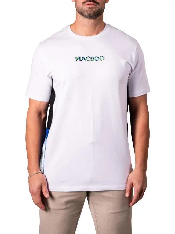 MACEOO Resistance Embroidered T-shirt - White