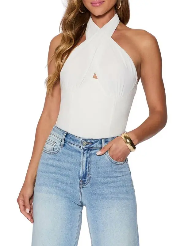 VICI Al Fresco Knit Halter Top - Cream