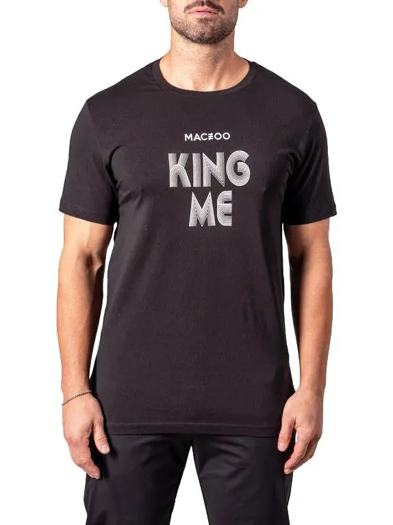 MACEOO King Me Graphic T-shirt - Black