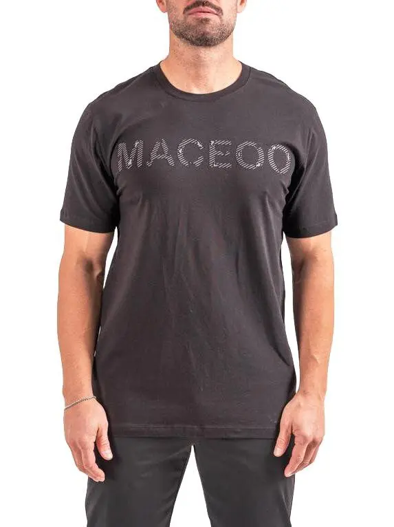 MACEOO Logo Graphic T-shirt - Black
