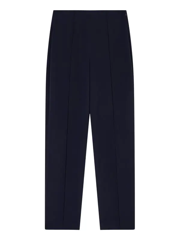 Giorgio Armani Straight-leg Viscose Cady Trousers - Black