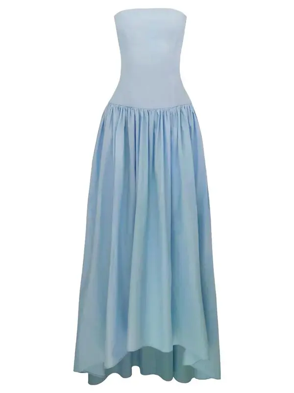 AZLEE Strapless Maxi Dress - Blue