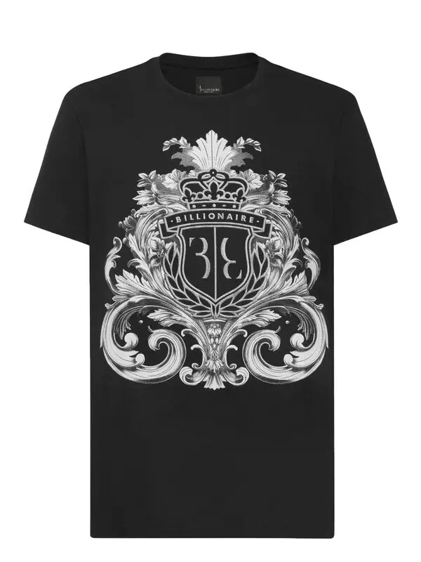 BILLIONAIRE Crest-print T-shirt - Black