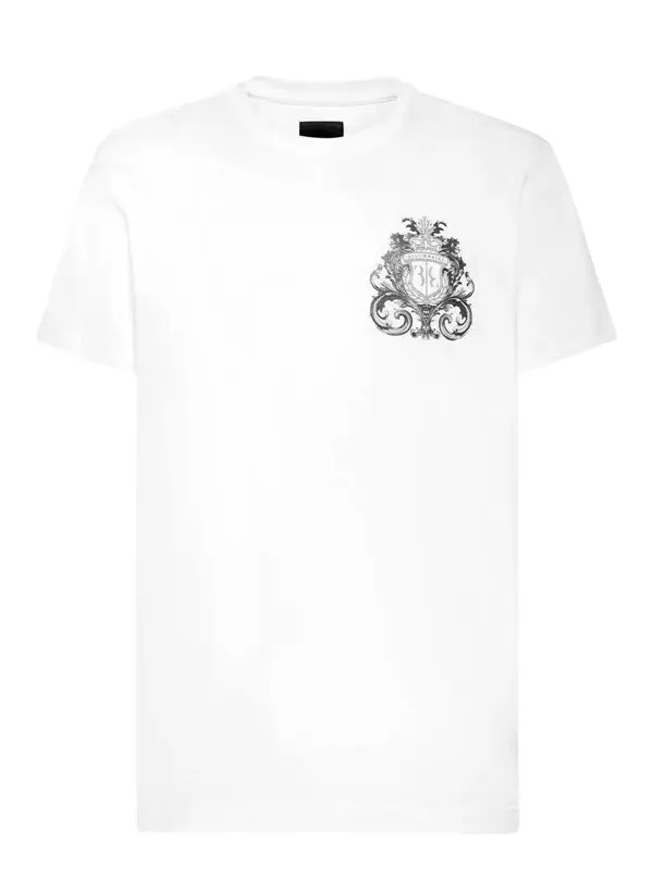 BILLIONAIRE Crest-print T-shirt - White