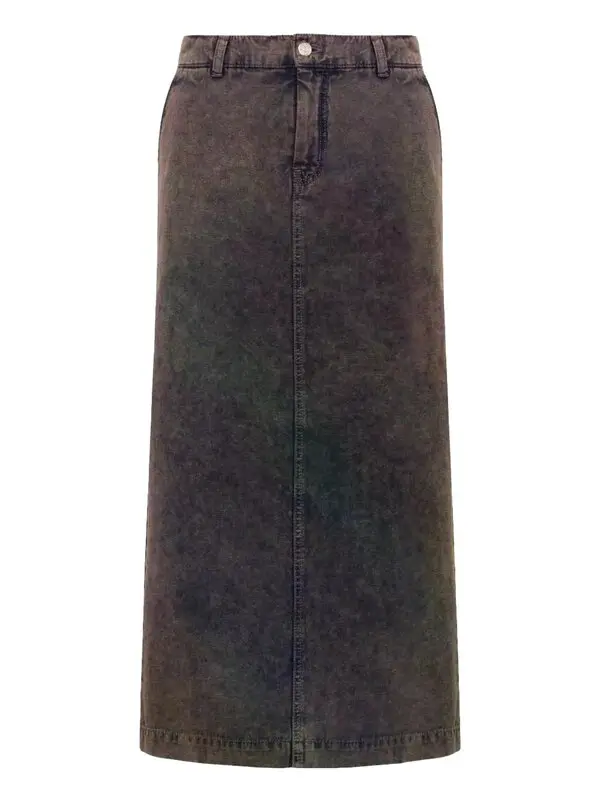Moschino Denim Midi Skirt - Grey