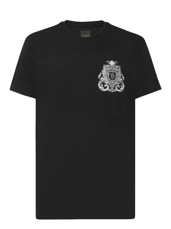BILLIONAIRE Crest-print T-shirt - Black