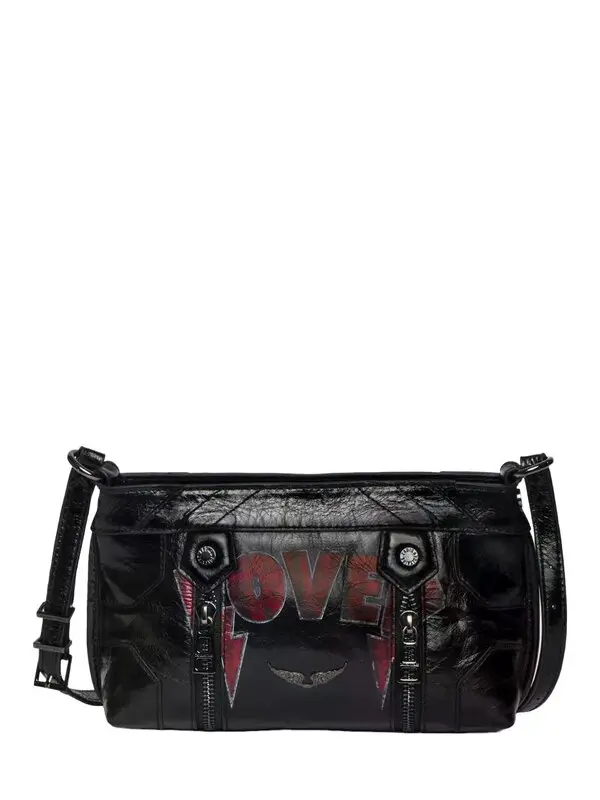 Zadig&Voltaire Embellished Leather Shoulder Bag - Black
