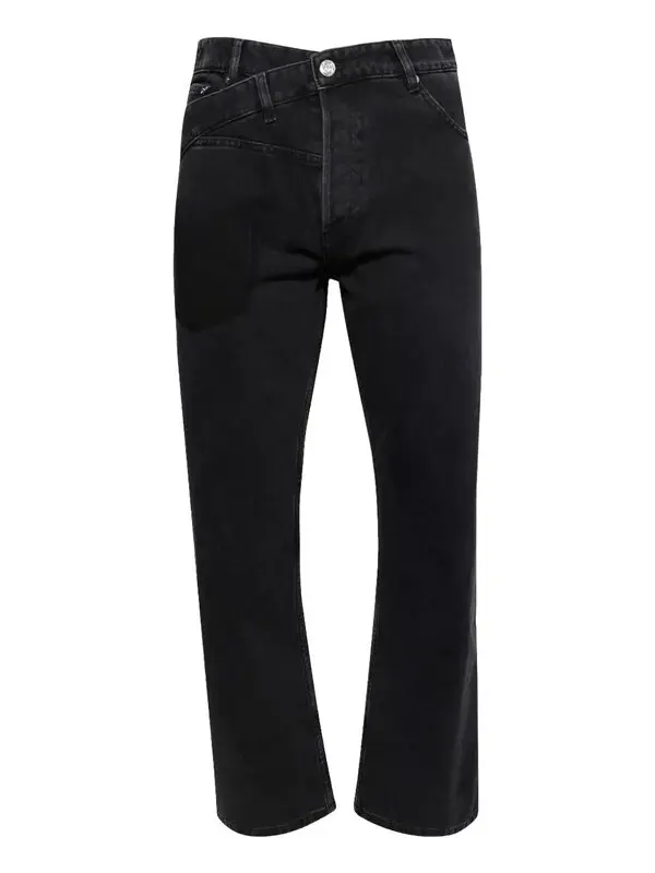 BLUEMARBLE Twisted Seam Trompe L'oeil Jeans - Black