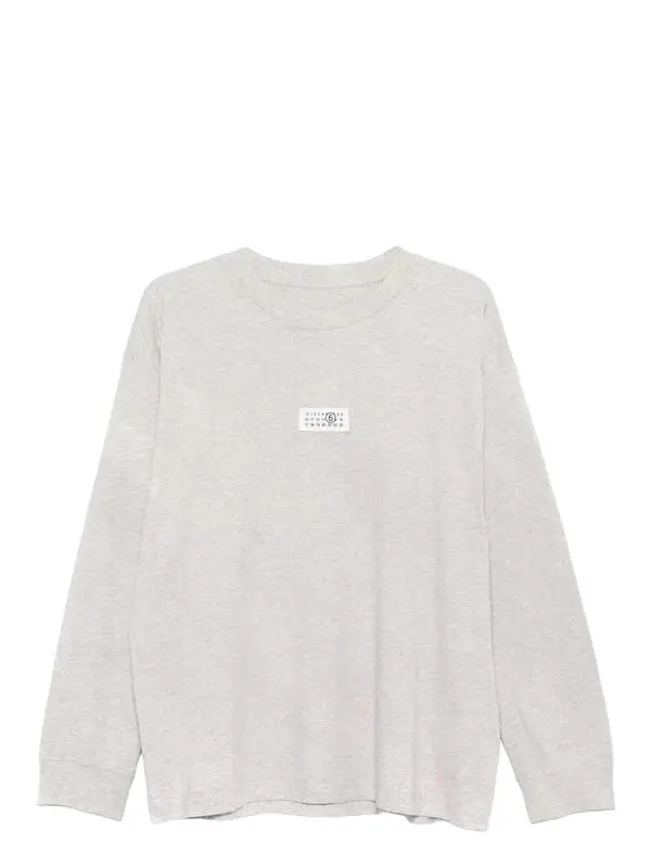 MAISON MARGIELA Numbers-appliqué T-shirt - Grey