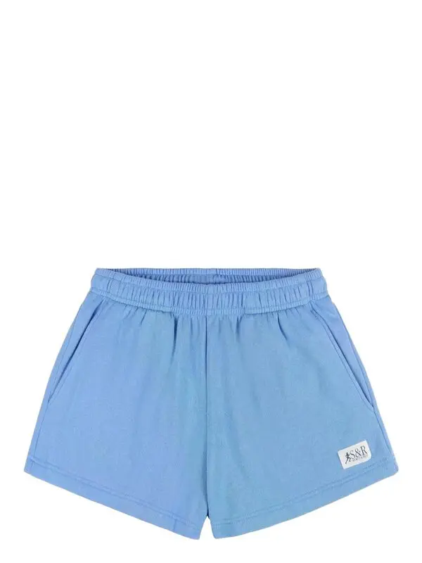 SPORTY & RICH Elasticated-waist Shorts - Blue