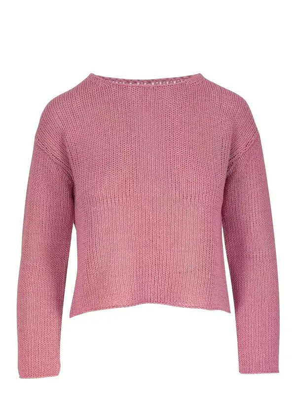 Vince Cropped Knitted Sweater - Pink