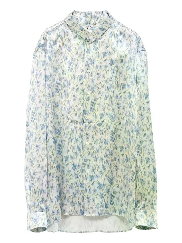 Loewe Floral-print Button-up Shirt - White
