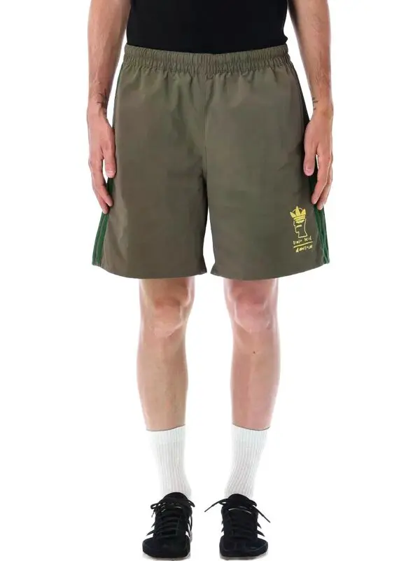 Adidas X Brain Dead Embroidered Shorts - Brown