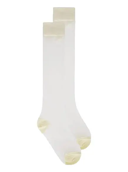 MALBON Leandra Knee Socks - Ivory