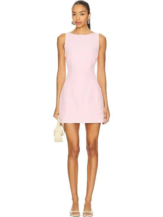 MORE TO COME Akari Mini Dress - Baby Pink