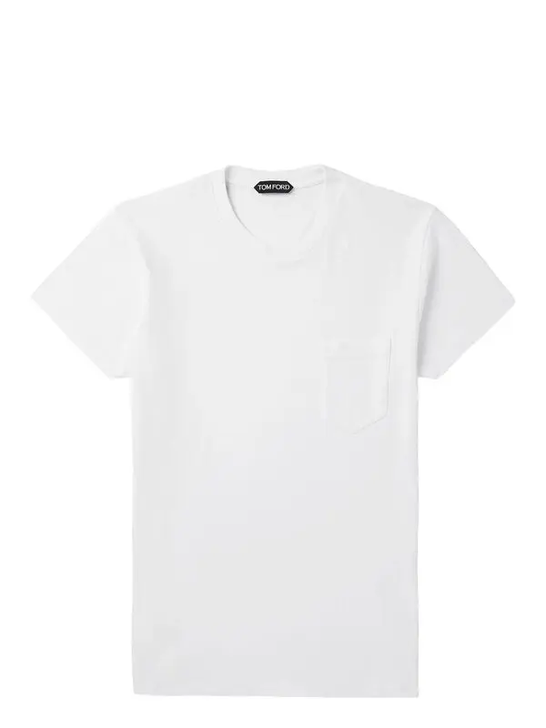 TOM FORD Cotton-jersey T-shirt - White