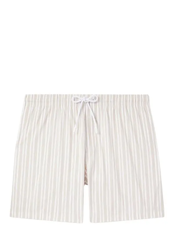 Loro Piana Daneu Striped Swim Shorts - Neutrals