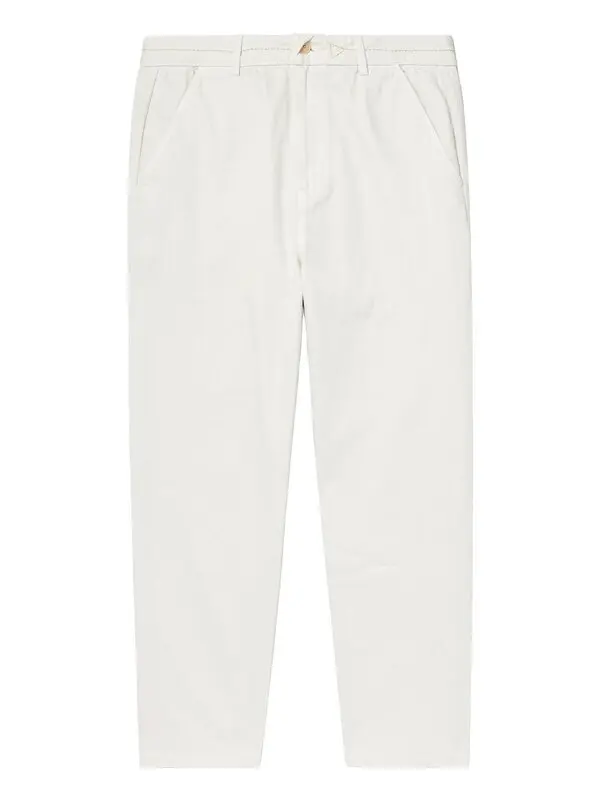 Folk Anniversary Slim-fit Trousers - Gray