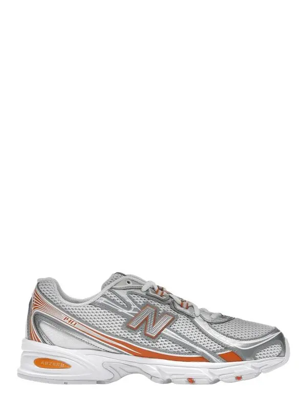 NEW BALANCE 740v2 Sneakers - White/classic Orange/silver Metallic